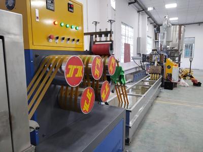 China PP Strapping Band Extrusion Line 37KW Motor 150-600KG/H Output Adjustable Speed PLC Touch Screen Control for sale