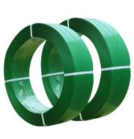 China PET Plastic Steel Belt 9-32mm Width UV Resistant High Tensile Strength Packaging Strap for sale