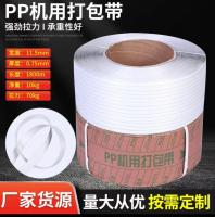 China PP Strapping Band 10kg Roll 5-19mm Width 0.3-1.2mm Thickness Embossed Surface for sale