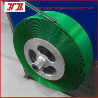 China Green PET Strapping Roll 16mm x 0.8mm High Tensile Strength Customizable Width for sale