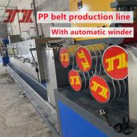 China PP Strapping Band Extrusion Line 5-19mm 120-150kg/h with GUOMAO Gearbox for sale