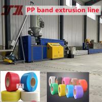 China Adjustable Tension PP Strap Extrusion Line With Double Station Winding machine for sale