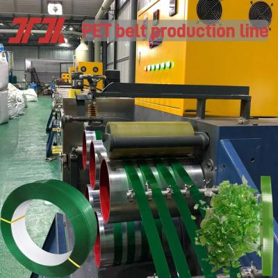 China Advanced Technology Neat Winding PET Strap Extrusion Line with 9-32MM width for sale