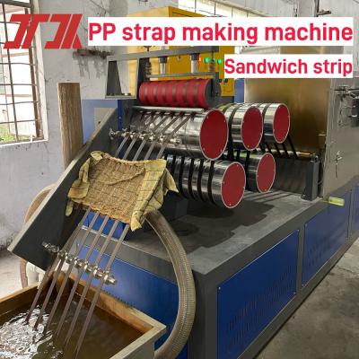 China PP Plastic Steel Belt Production Equipment 37kw INVT Inverter 5-19mm Width for sale