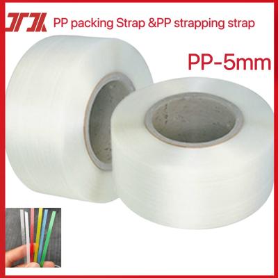 China PP Plastic Strapping Tape 5-19mm Width 0.45-0.80mm Thickness for Automatic Strapping Machine for sale