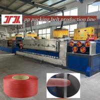 China PP Strap Manufacturing Machine 80KW PLC Control Single Screw Extrusion Line 0.4-1.2mm for sale