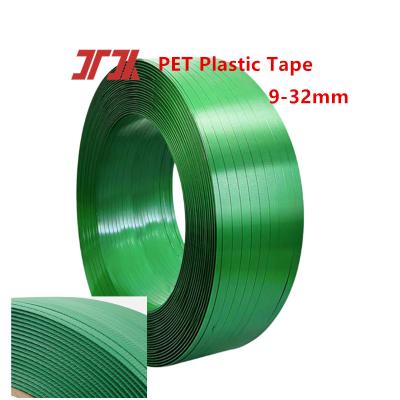 China PET Plastic Steel Strapping Tape 20kg Roll 1500kg Tensile Strength Heavy Duty Bundling for sale