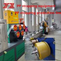 China PP Strapping Production Line Plastic Extrusion Machinery PLC Control System 2-12 Tapes 260-300m/min for sale