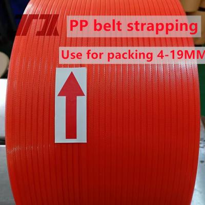 China Customized PP Strapping 5-19mm Polypropylene Packing Belt Pallet Strap for sale
