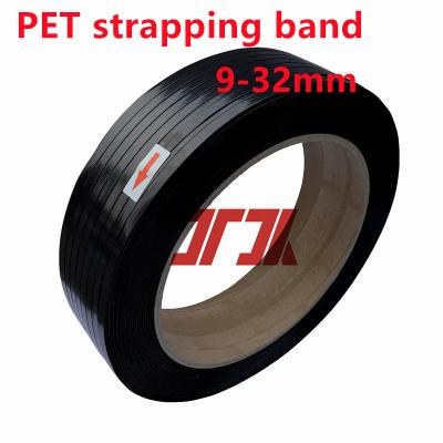 China High Tenacity PET Strap Roll 16mm x 0.8mm Embossed Strapping for Cargo Packing for sale