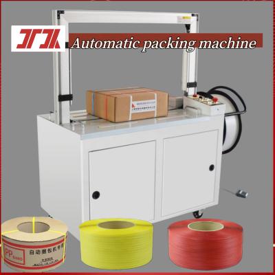 China Fully Automatic Table Top Carton Strapping Machine 1.8s per Strap 60kg Capacity PP Strapping for sale