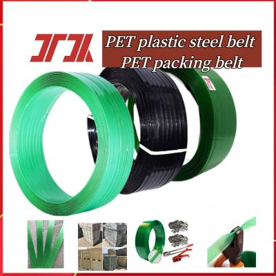 China PET Plastic Strapping 16mm x 0.80mm Heavy Duty Bundling for Industrial Packaging for sale