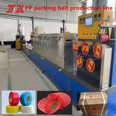 China PP Strapping Tape Production Line 300m/min 4 Straps 37kw Extruder Machine for sale
