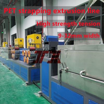China Double Embossing PET Plastic Production Line PLC Control 220-250kg/H 2 Straps for sale