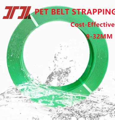 China High Tensile PET Strapping Roll 16mm x 0.8mm 500kg for Construction Agriculture for sale