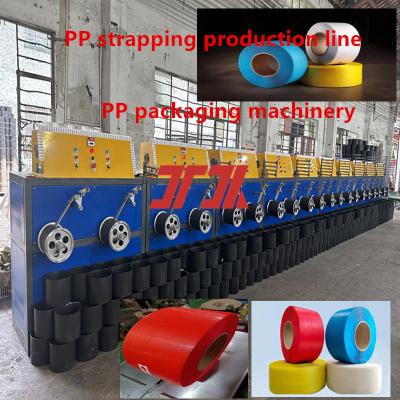 China Automatic 5-19mm PP Strapping Tape Production Line 200-300m/min with PLC Control for sale