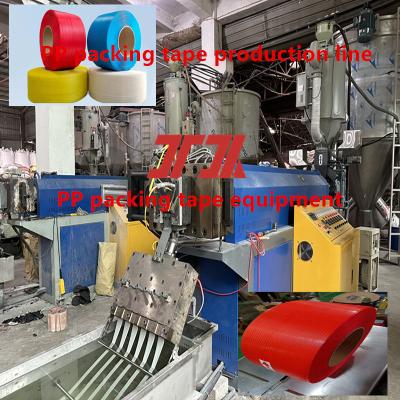 China PP Strapping Band Extrusion Machine 100-125kg/h with Non-Stop Screen Changer 5-19mm for sale