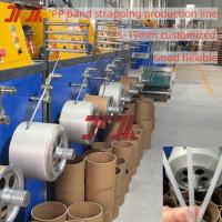 China PLC-Controlled PP Strapping Machine Production Line with 230-260kg/h Capacity and 5-19mm Width Range for sale