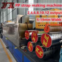 China PP Packing Strap Extruder Production Line 230-260Kg/H 100% Recycled Material for sale