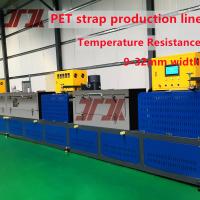 China 9-32mm Embossed PET Plastic Strapping Band 0.4-1.2mm Thickness 350-850kg Tensile Strength for Pallet for sale