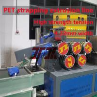 China PET Strap Extrusion Machine 480-500kg/H 4 Output with 3.5m2 Chemical Fibre Filters for sale