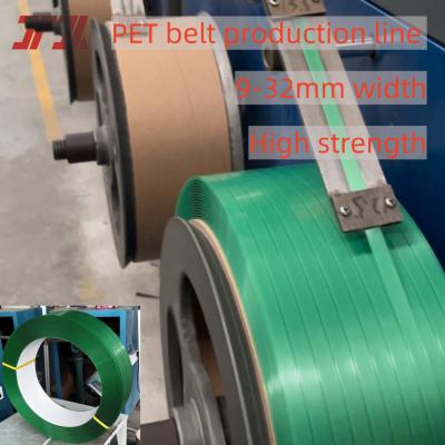 China PET Polyester Strapping Rolls 16mm x 0.8mm 480kg Tensile Strength for Automatic Packing Machine for sale