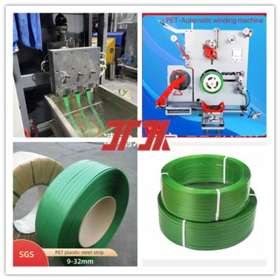 China PET Plastic Steel Belt Making Machine Production Line 9-32mm Width 150m/min for sale