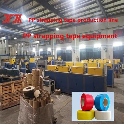 China Twin Screw PP Strapping Production Line 200-300m/min Line Speed 100-200kg/h Capacity for sale
