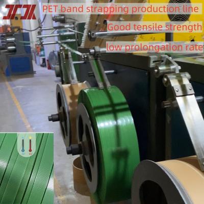 China 220-250kg/h PET Belt Extrusion Line 90mm Screw 3.5m2 Filter Area for sale