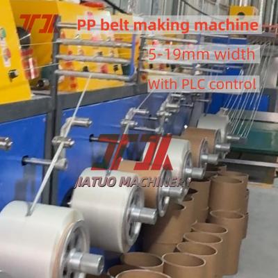 China PP Strapping Band Extruder Making Machine 100-120kg/h with PLC Control and Automatic Winder for sale