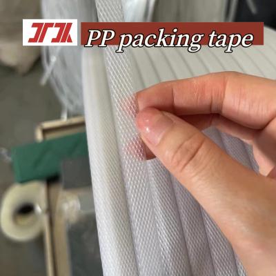 China PP Plastic Strapping Tape 5-19mm Width Hot Melt Polypropylene Packaging Tape High Strength for sale