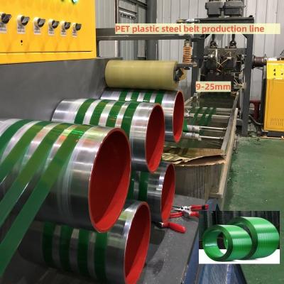 China Customized 9-25mm PET Strapping Tape Production Line Polyester Strapping Machine 150m/min for sale