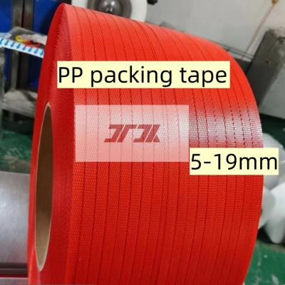 China Wholesale 5-19mm PP Strapping Tape Polypropylene Plastic Tape for Automatic Strapping Machine 10kg Roll for sale