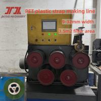 China Large Extrusion Automatic Packing Use Pet Packing Straps Making Line With 9-32mm Width Customized for sale