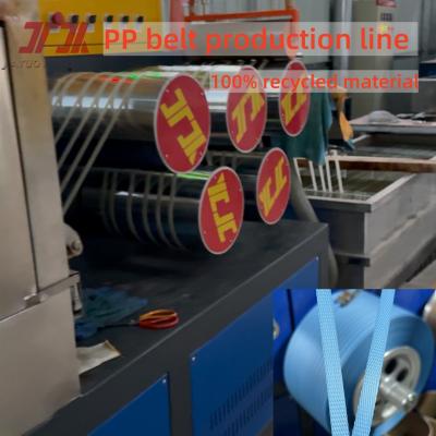 China Fully Automatic Single Double Screw PP Strap Extrusion Line Making Strong Strength Durable And Flexible Strapping for sale