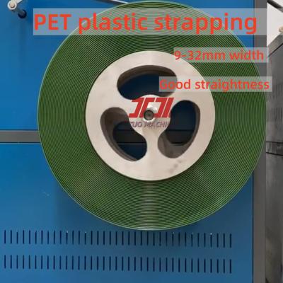 China Wholesale 9-32mm Custom Green PET Polyester Strapping Belt for Bricks Rocks Packing for sale
