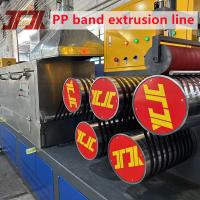 China 200 Kg/H Twin Screw PP Strap Extrusion Line with Double Screen Changer 5-19mm Width for sale