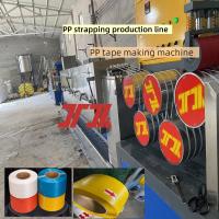 China PP Strapping Production Line 100-300m/min Plastic Extruder Machine 4 Straps 200kg/h for sale