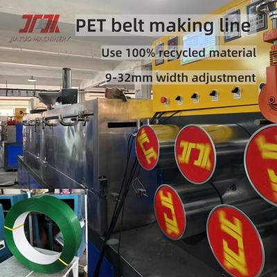 China PET Flake Crushed Material PET Plastic Material Strapping Tape Strap Manufacturing Machine With Precise Die Head Control for sale