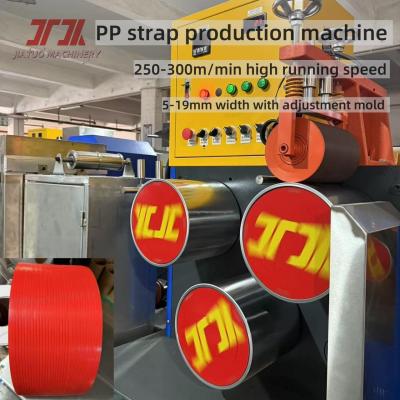 China 5-19mm PP Plastic Strap Making Machine with PLC Control for Automatic and Manual Use for sale