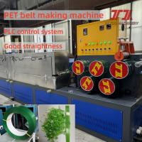 China Full 9-32mm Automatic Polyester PET Strap Production Line make high strength PET belt with PLC control for sale
