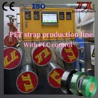 China Full 9-32mm Automatic Polyester PET Strap Production Line make high strength PET belt with PLC control for sale