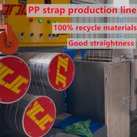 China 350kg/H Capacity Pp Strap Making Machine With Precise Die Head And Plc Control System for sale
