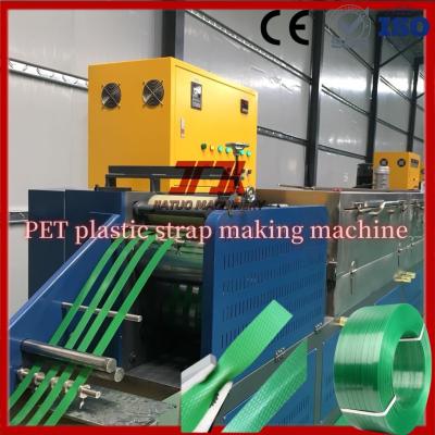 China PET Package Pallets Strap Extrusion Making Machine With Automatic Winder Make Strong Tension Strap 350-950kg for sale