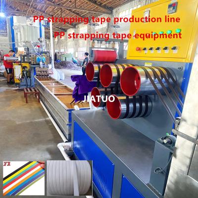 China Customized High Speed Single Screw PP Strapping Production Line 5-19mm Width 0.4-1.2mm Thickness with Automatic Winding Machine for sale