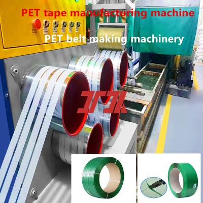 China PET Strapping Production Line 9-32mm 300-330kg/h Single Screw Extrusion Machine with PLC Control for sale
