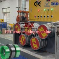 China PET Strap Production Line 9-32mm Width 350-950kgf Strength 200-350kg/h Capacity for sale