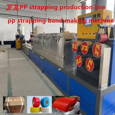 China Single Screw PP PET Strapping Band Making Machine 200-300 m/min Production Line with 100kW Power for sale
