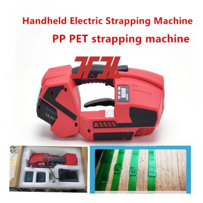 China 0.4-1.2mm PP Band Handheld Electric Strapping Machine for Paper Textile Steel Packaging 13-16mm Width for sale