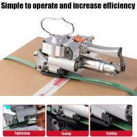 China High-speed pneumatic strapping machine automatic PP PET strapping machine for hot melt bonding for sale